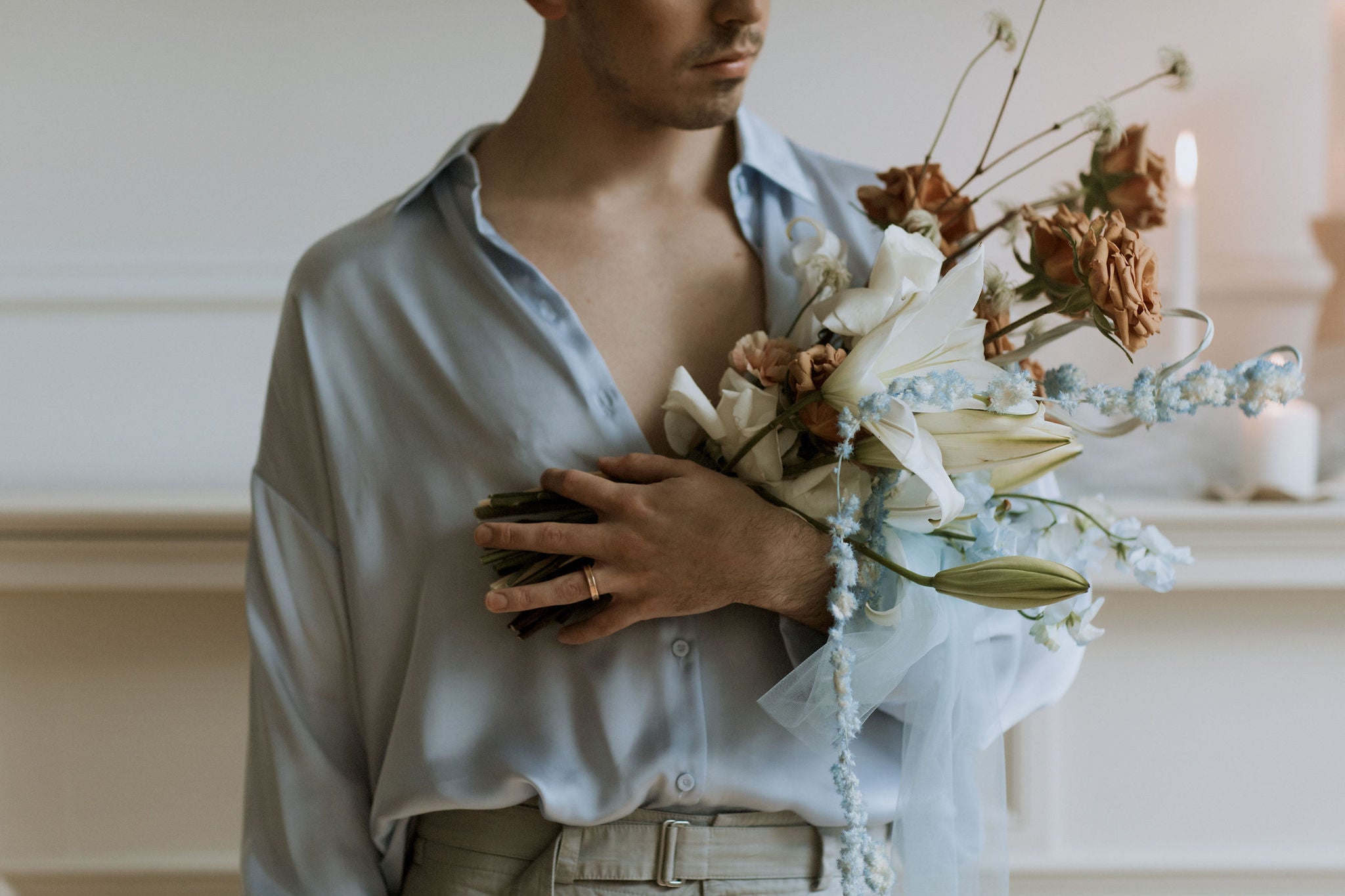 Styled Shoot: Something Blue – Fable Floral Design